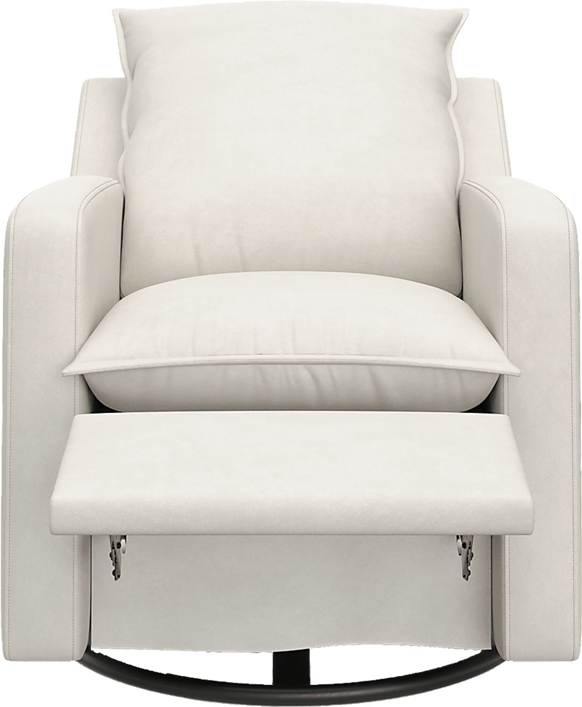 Kippar Ivory Beige Swivel Glider Recliner | Rooms to Go