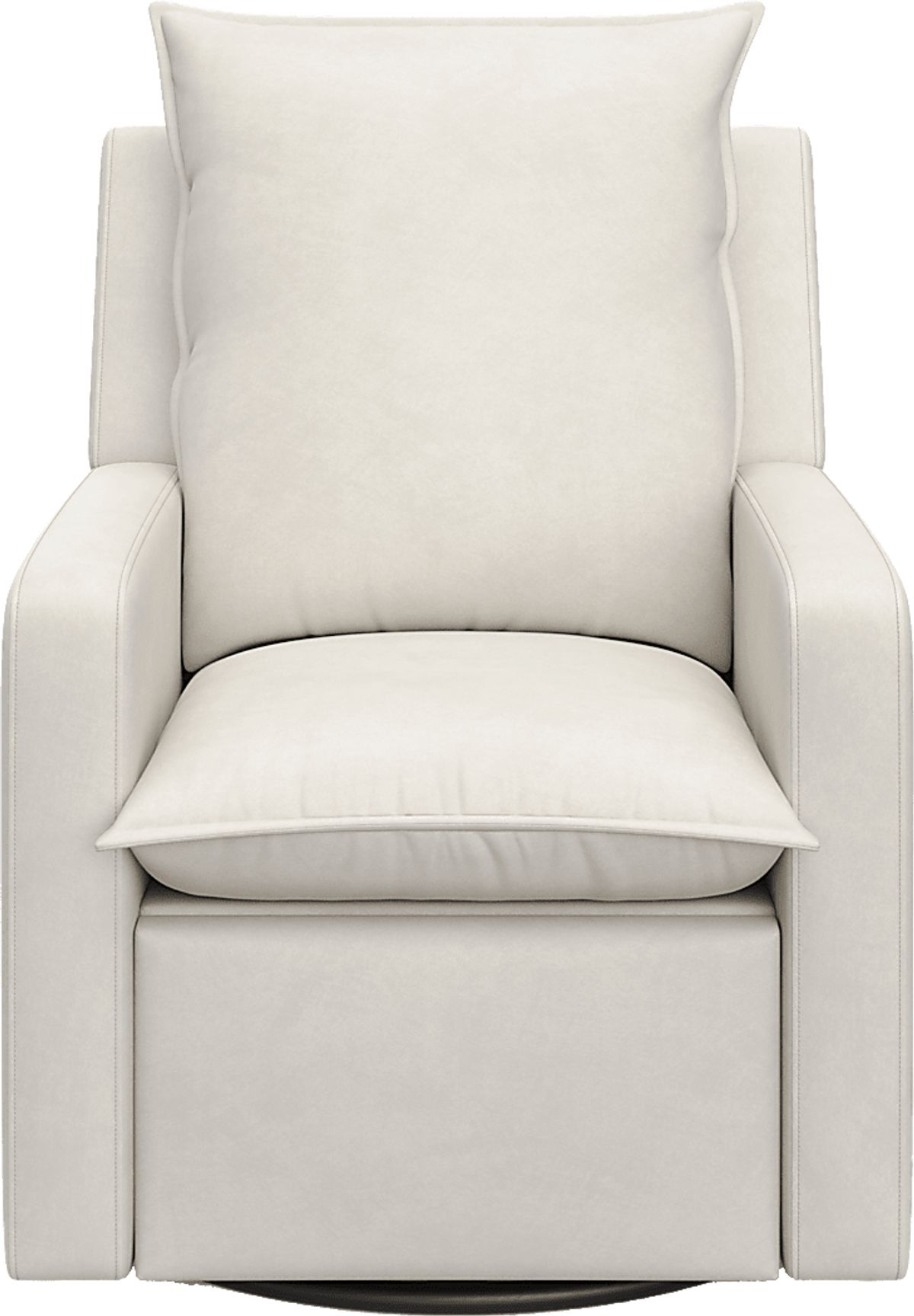 Kippar Ivory Beige Swivel Glider Recliner | Rooms to Go