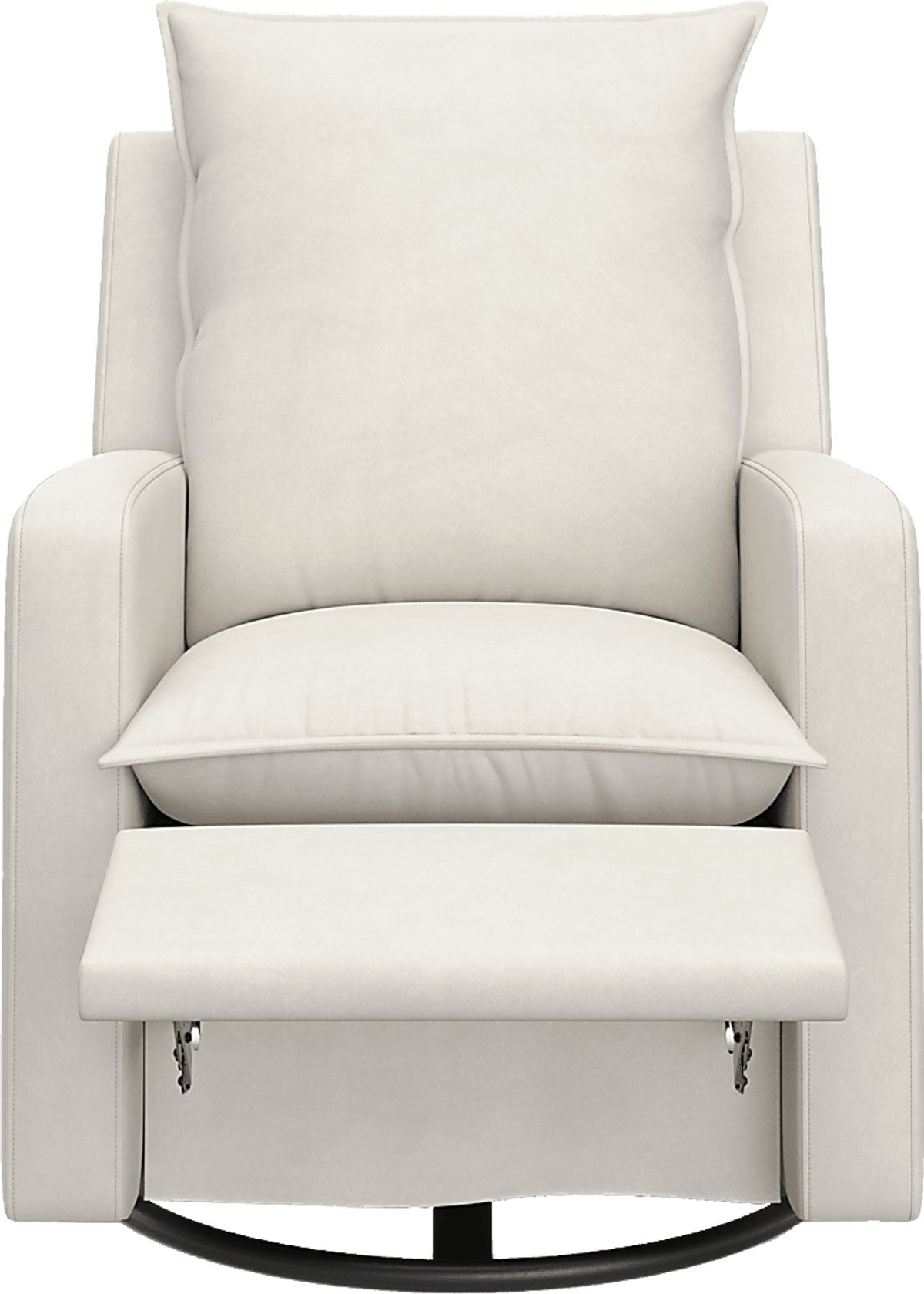 Kippar Ivory Beige Swivel Glider Recliner | Rooms to Go