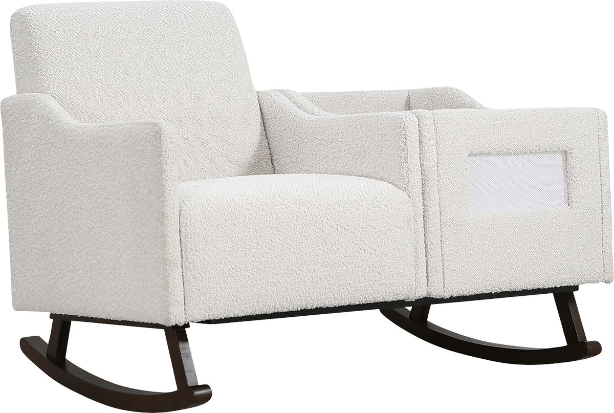 Oriano Cream Beige Boucle Rocker | Rooms to Go