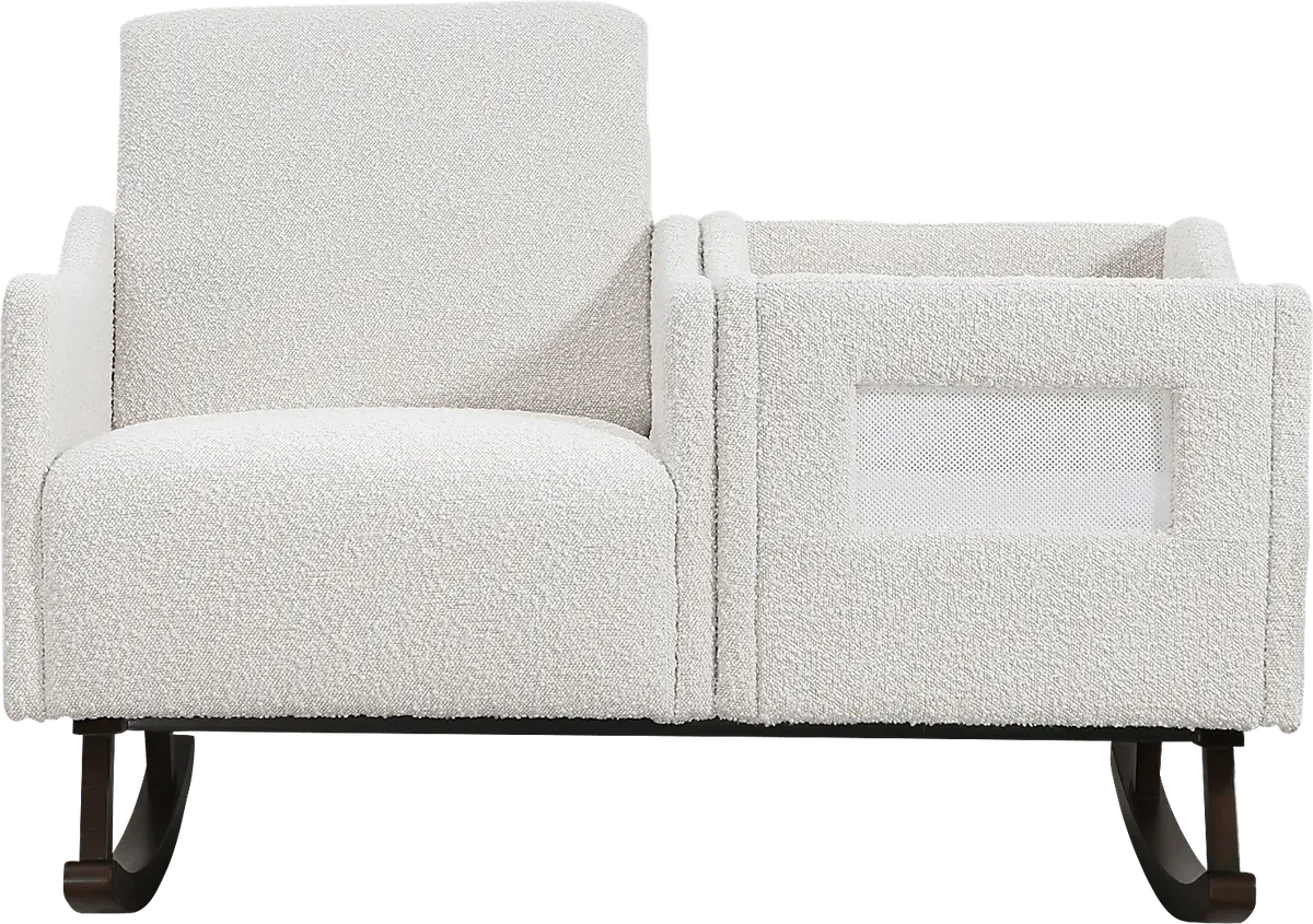 Oriano Cream Beige Boucle Rocker | Rooms to Go