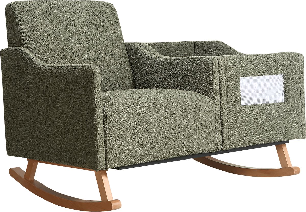 Oriano Green Boucle Rocker | Rooms to Go