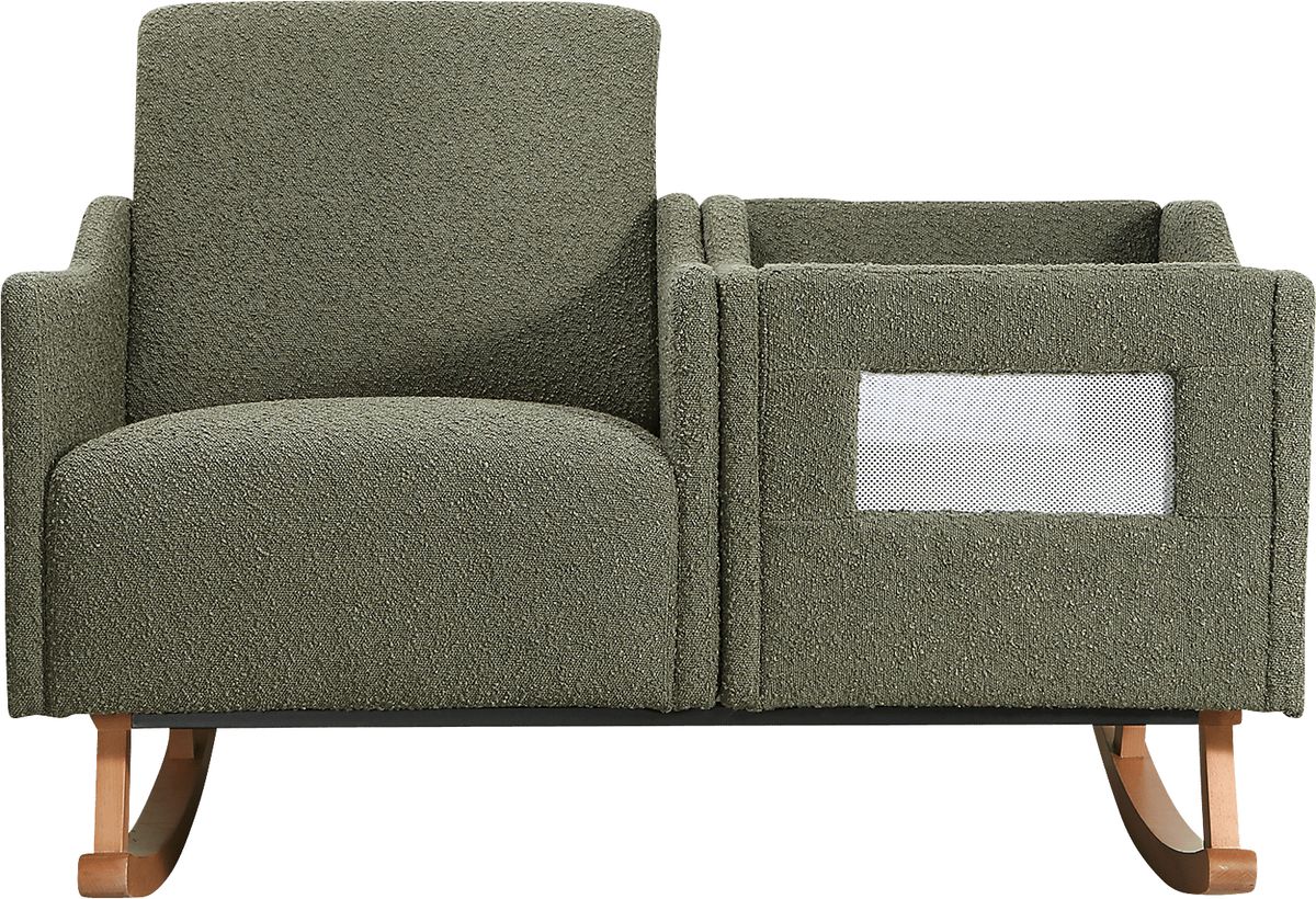 Oriano Green Boucle Rocker | Rooms to Go