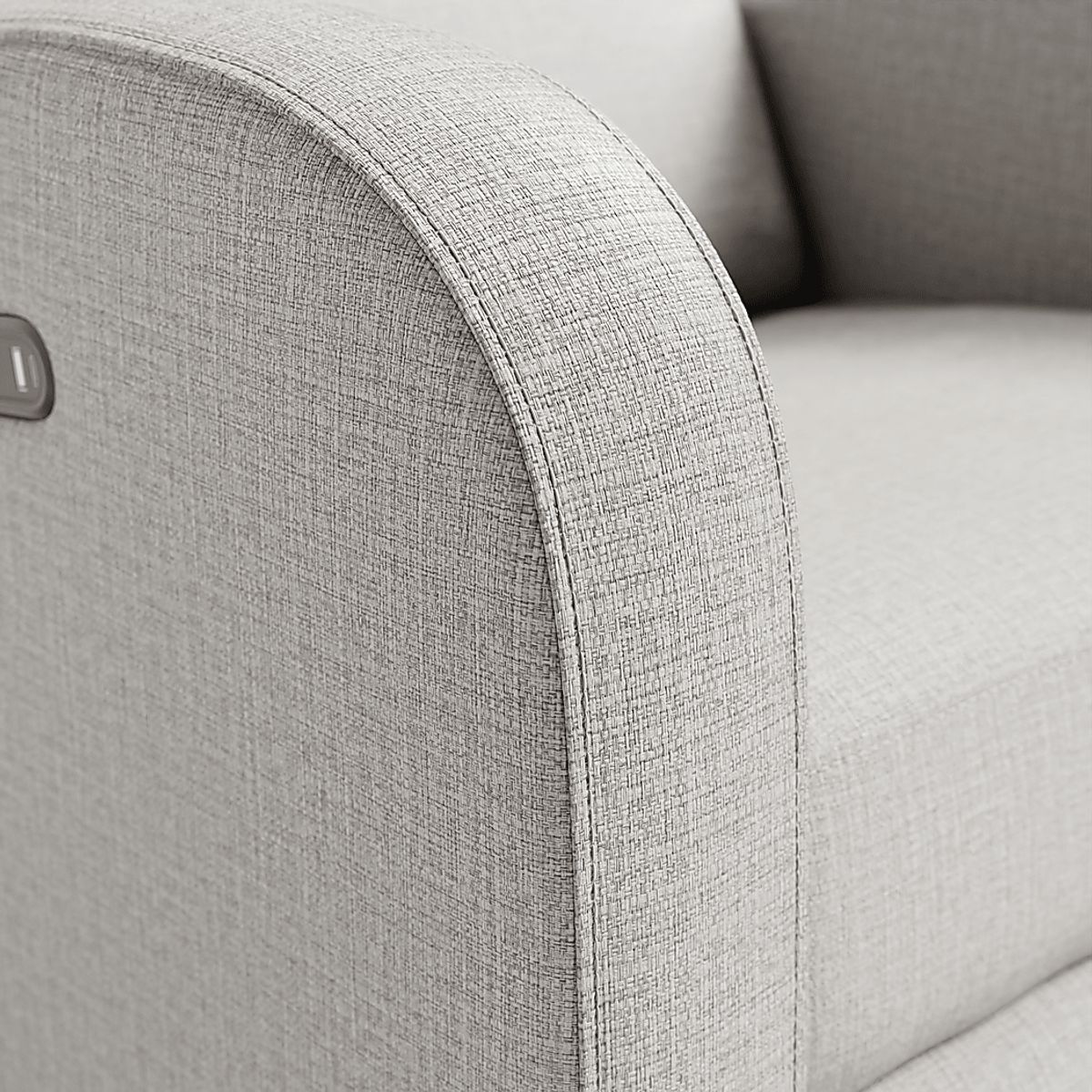 Vexari Steel Gray Swivel Glider Recliner | Rooms to Go