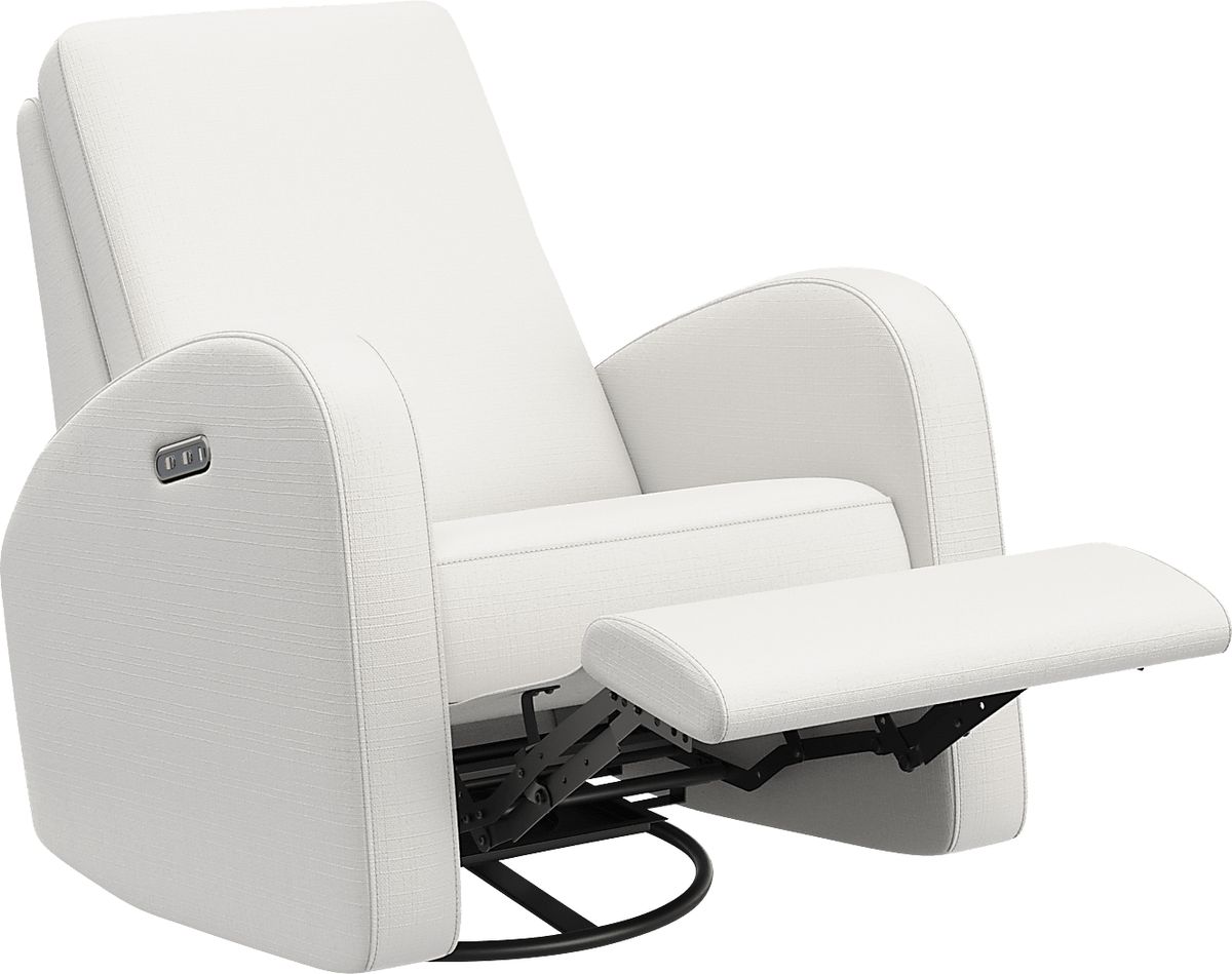 Vexari Ivory Beige Swivel Glider Recliner | Rooms to Go