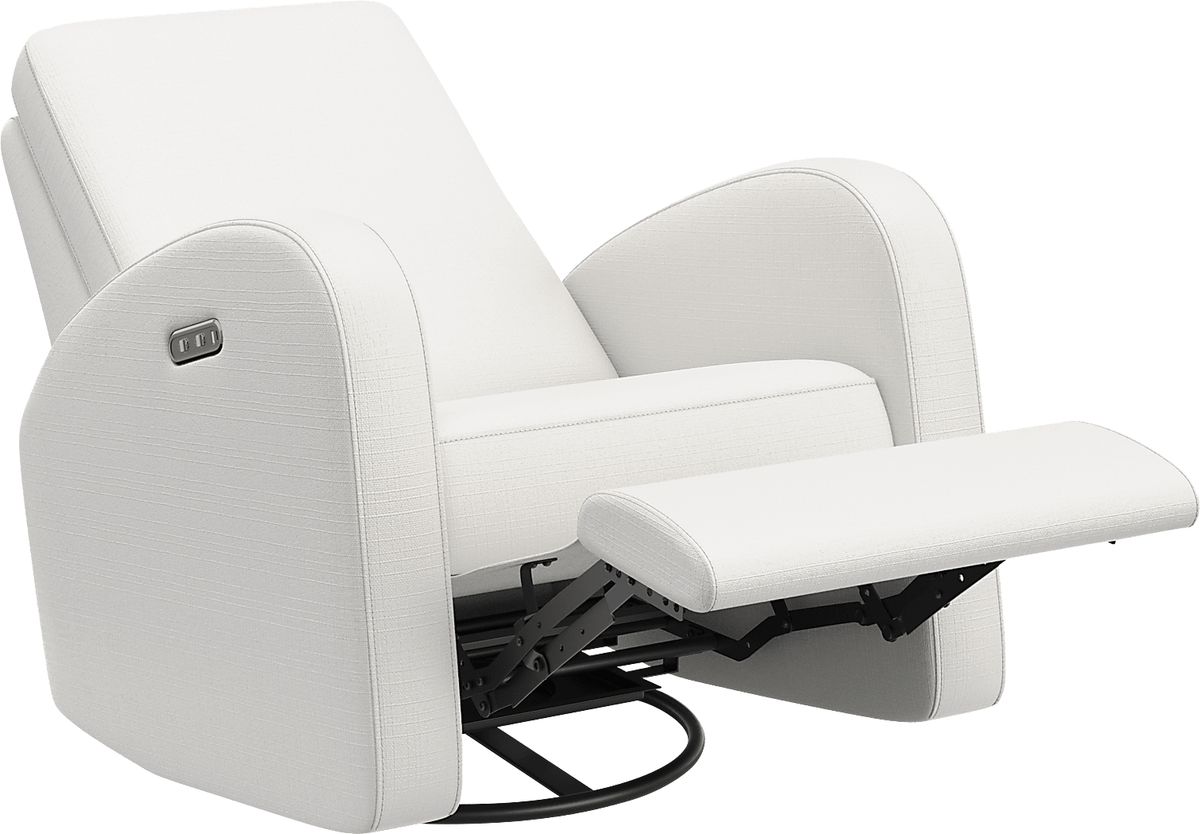 Vexari Ivory Beige Swivel Glider Recliner | Rooms to Go