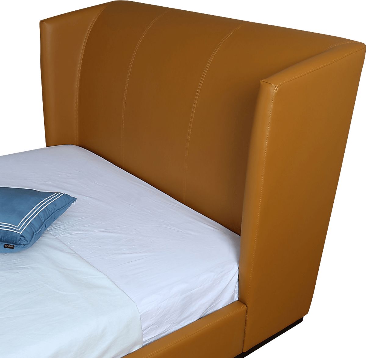 Nyland Brown Polyurethane Fabric Queen Bed | Rooms to Go