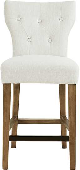 Oakendell Brown Dark Wood Cream Beige Counter Height Stool | Rooms to Go