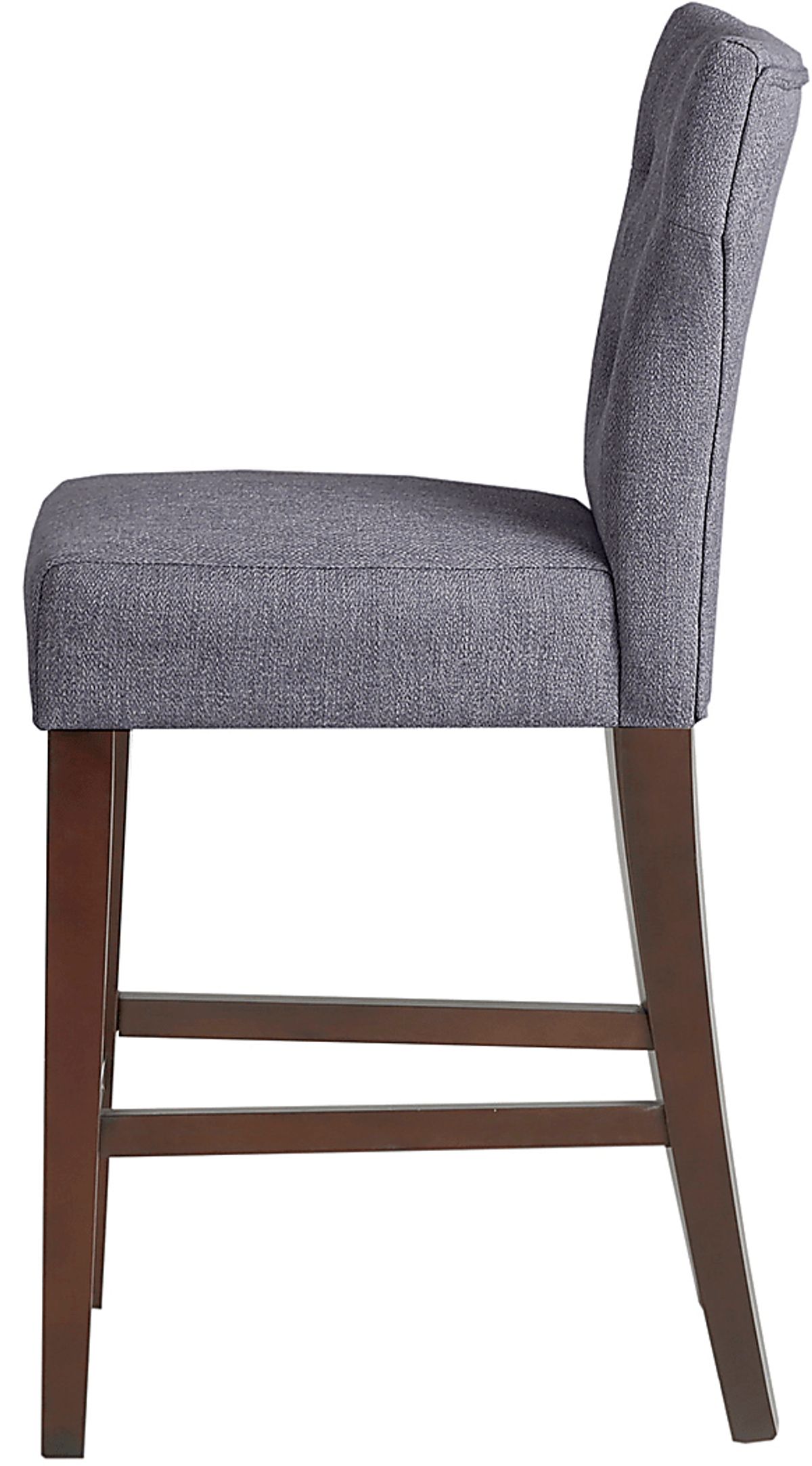 Oakendell Espresso Dark Wood Gray Counter Height Stool | Rooms to Go