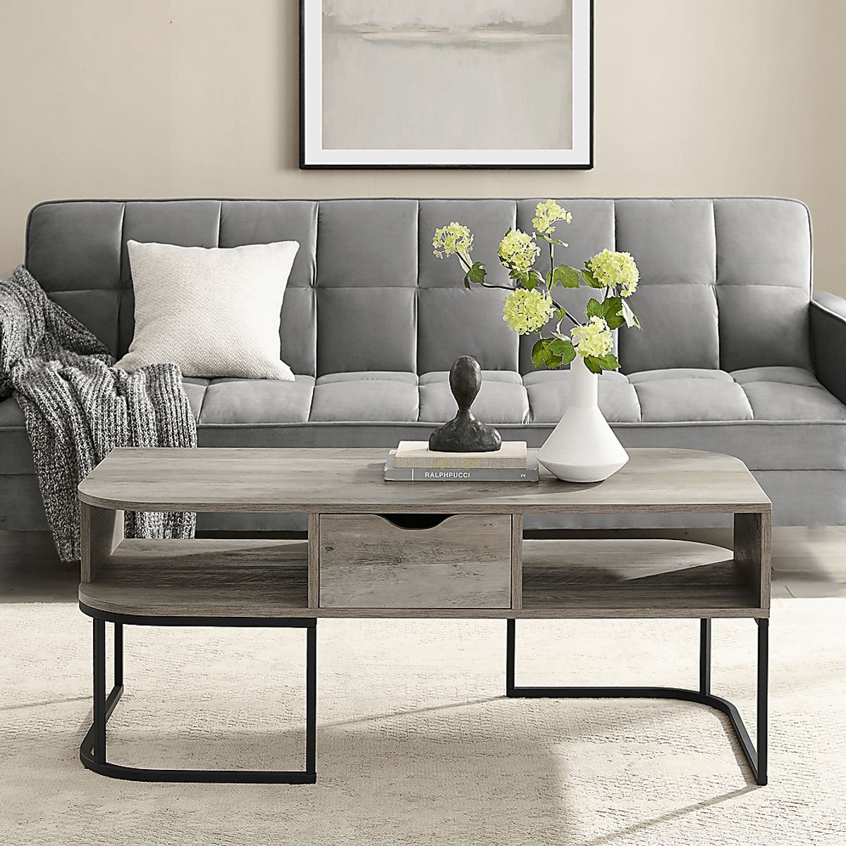 Oakpath Gray Cocktail Table | Rooms to Go