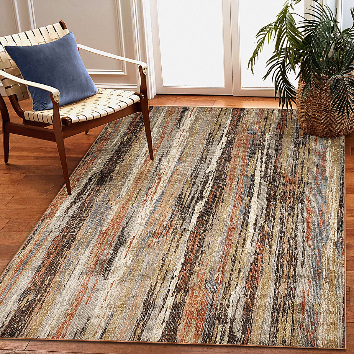 Oakpoint Blue,Brown,Gray,Red Rugs | Rooms to Go