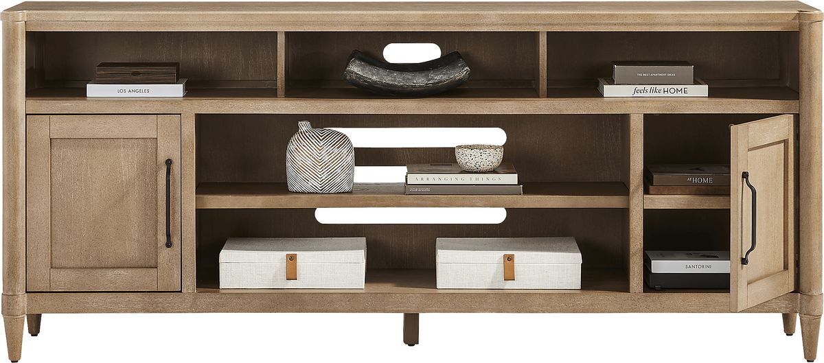 Oakwood Terrace Sand Light Wood 80 In Console | Rooms to Go