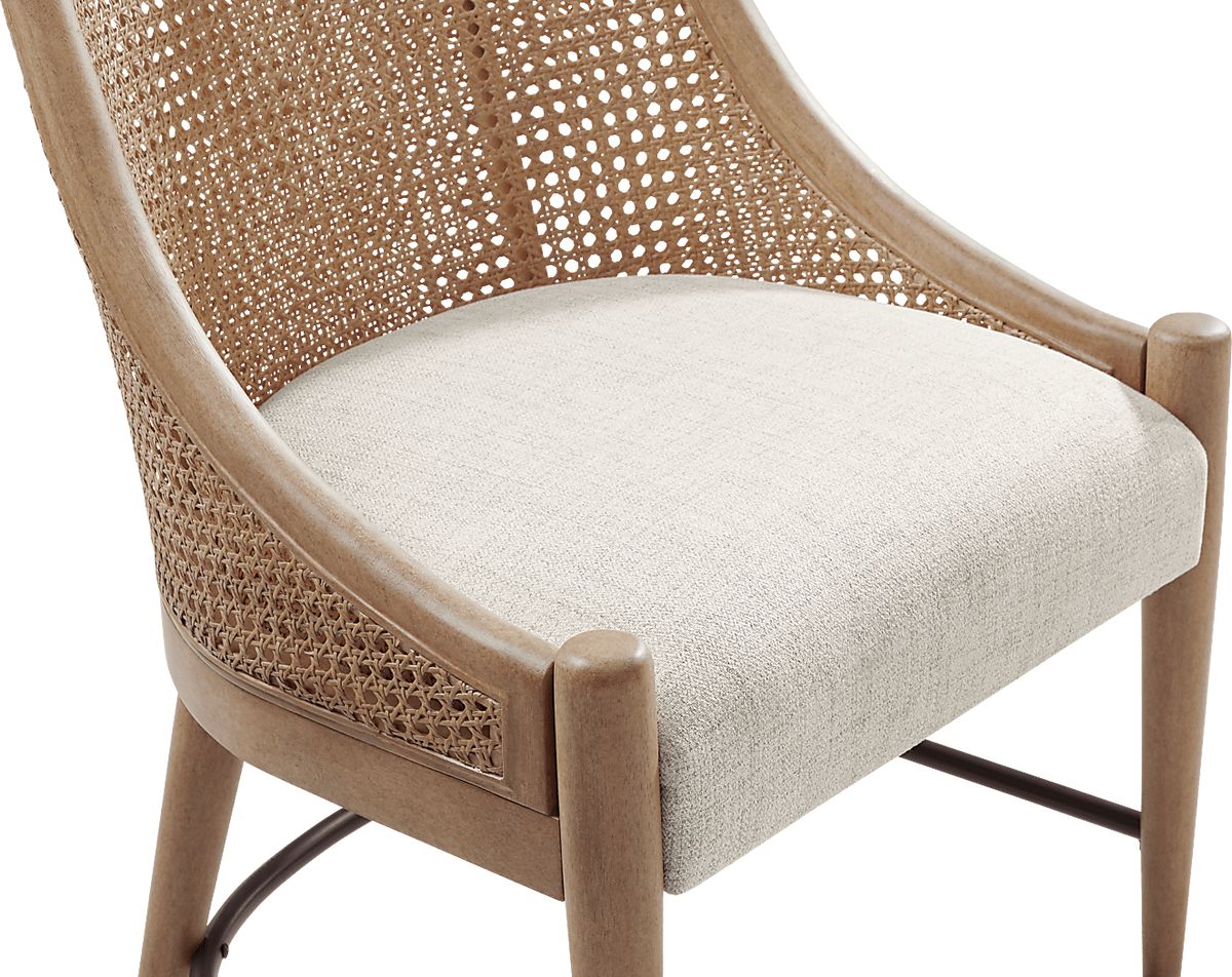 Oakwood Terrace Sand Light Wood Beige Side Chair | Rooms to Go