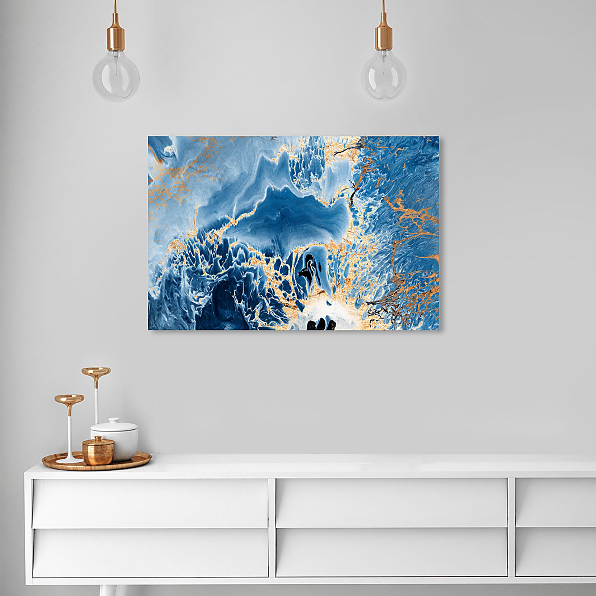 Ocean Abstract Splash Artwork | Rooms to Go