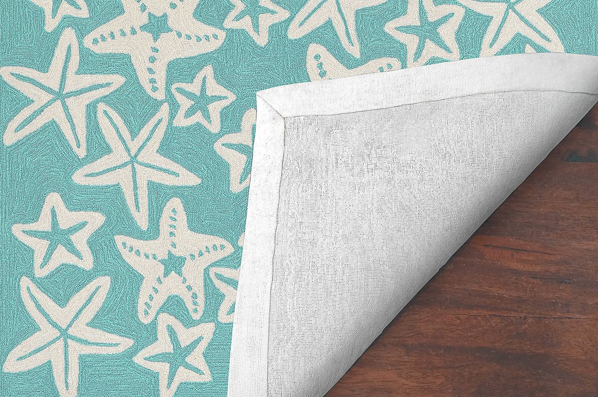 Ocean Gem Blue Outdoor Rug | Rooms to Go
