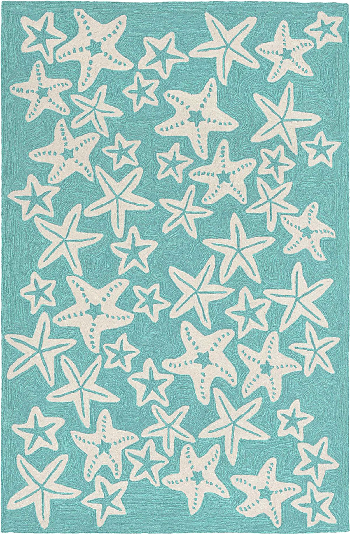 Ocean Gem Blue Outdoor Rug | Rooms to Go