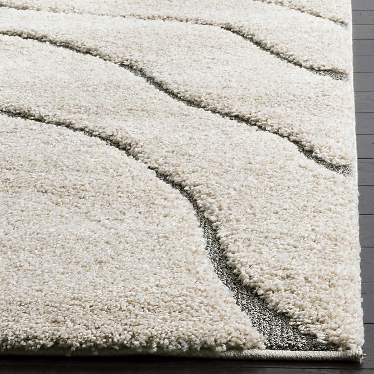 Ocean Gray Polypropylene Fabric Rug | Rooms to Go