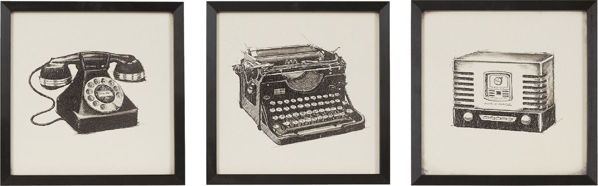 Old Methods Artwork, Set Of 3 | Rooms to Go