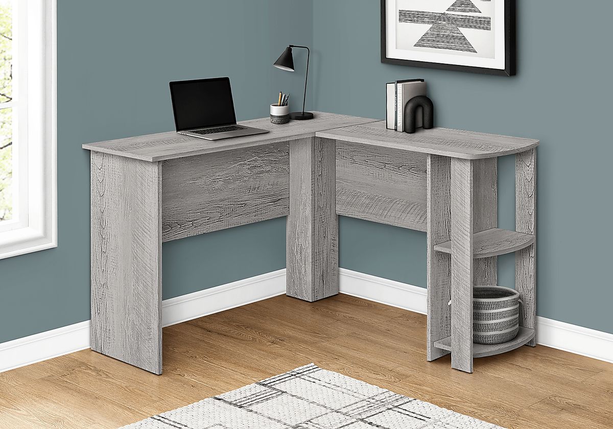 Olentangy Gray Desk | Rooms to Go