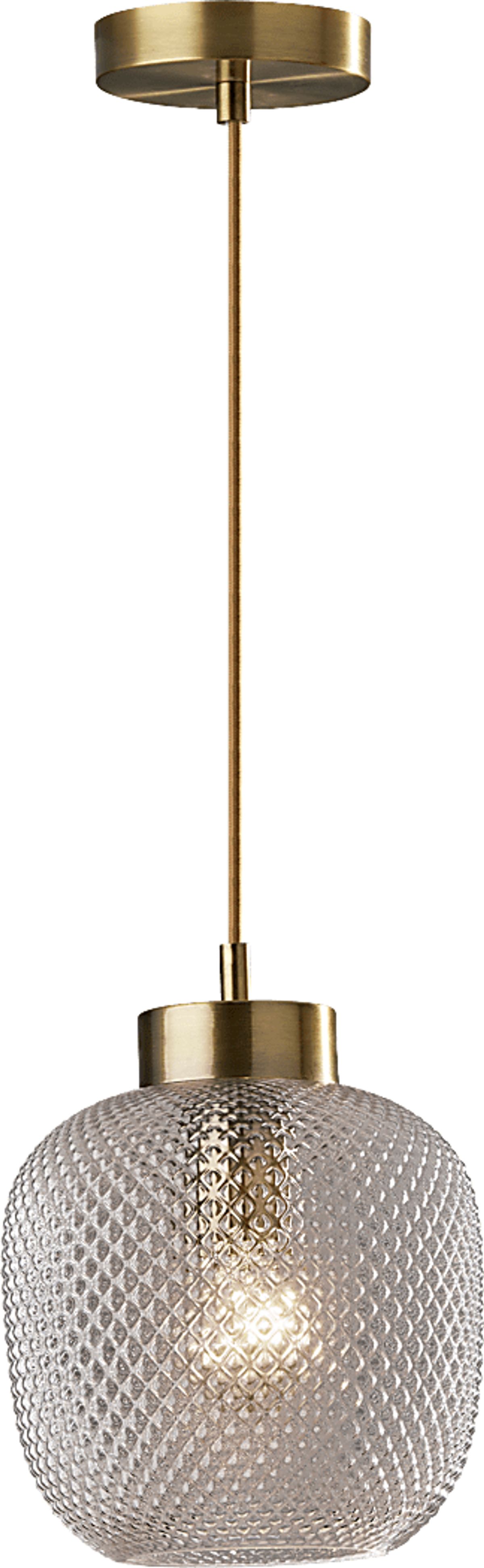 Oley Loop Brass Yellow Pendant | Rooms to Go