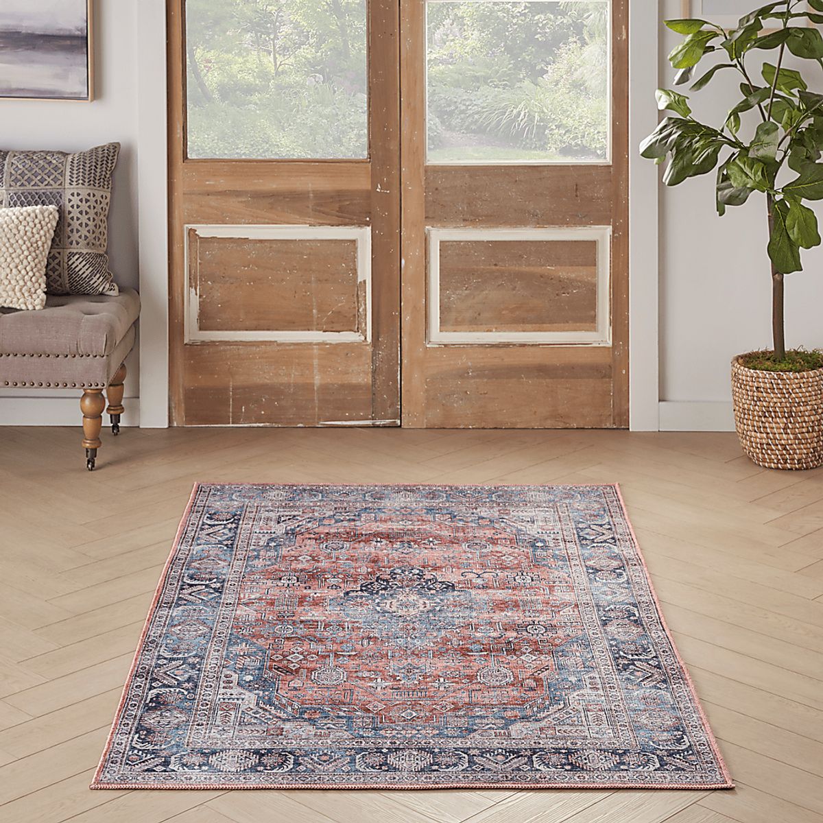 Olith Blue,Multi Rugs | Rooms to Go