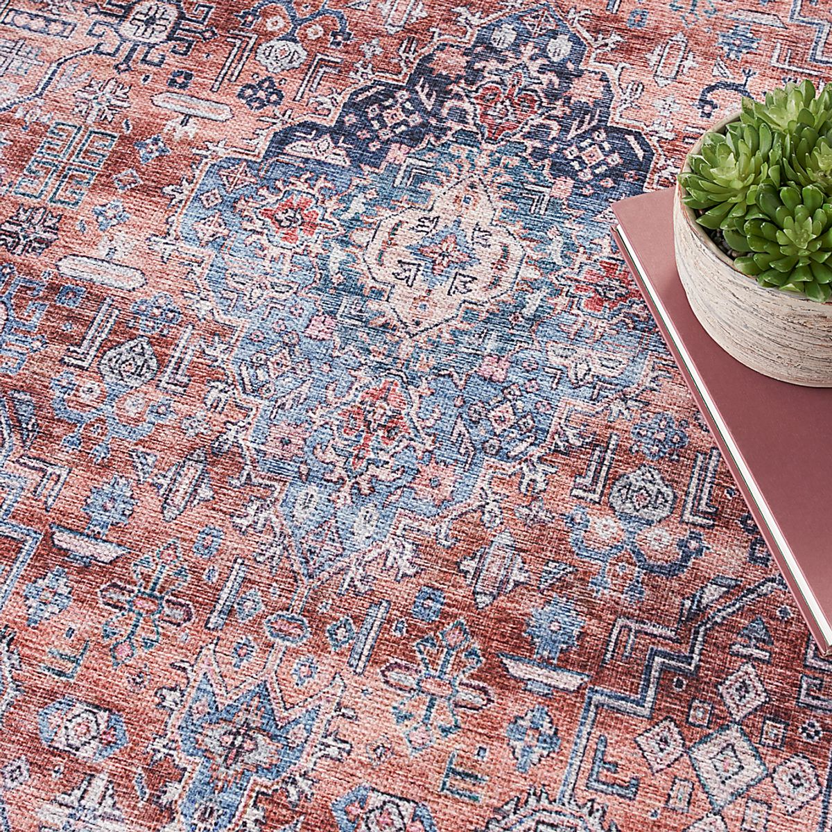 Olith Blue,Multi Rugs | Rooms to Go