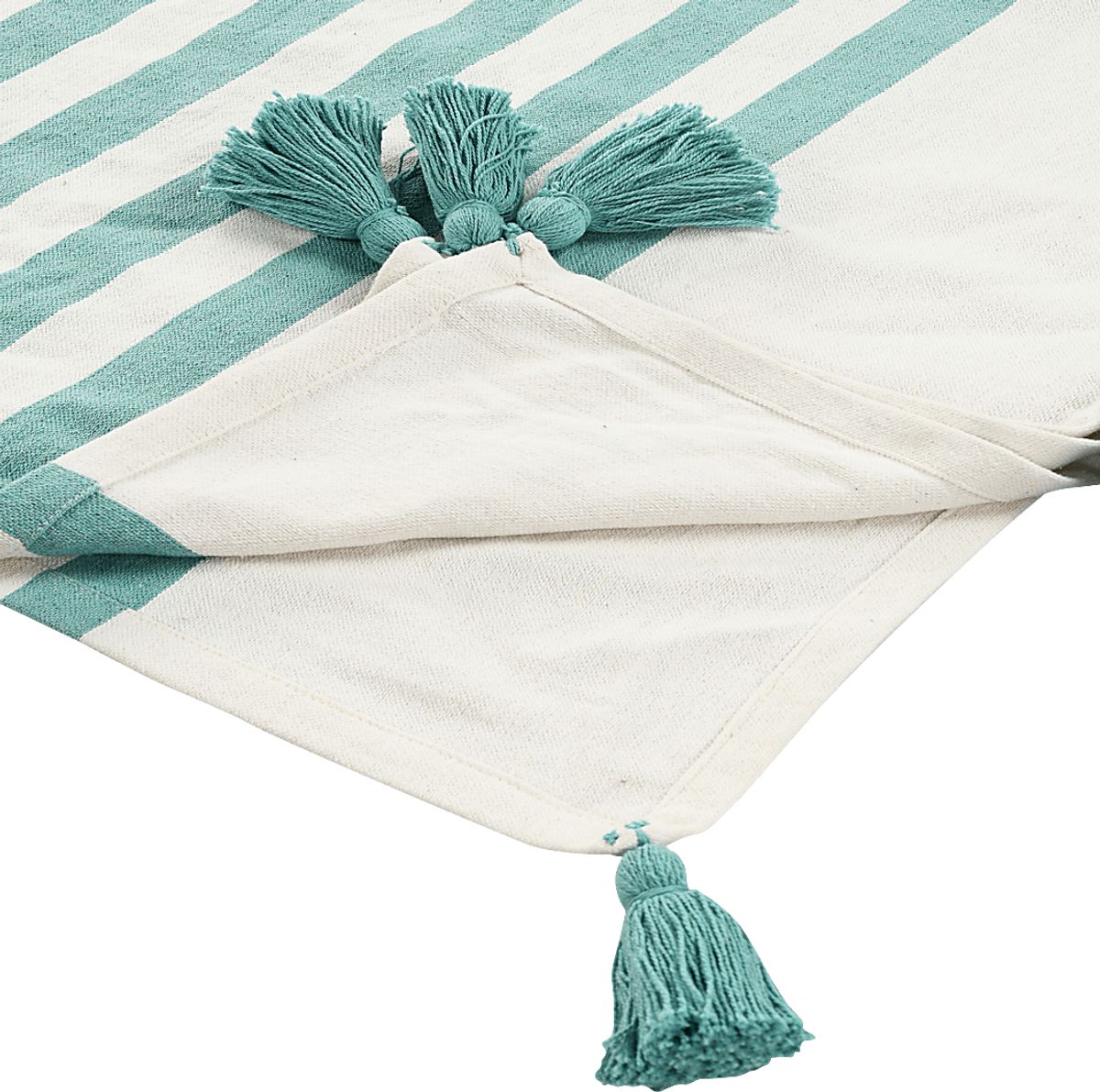 Olive Lane Aqua Blue Throw Blanket | Rooms to Go