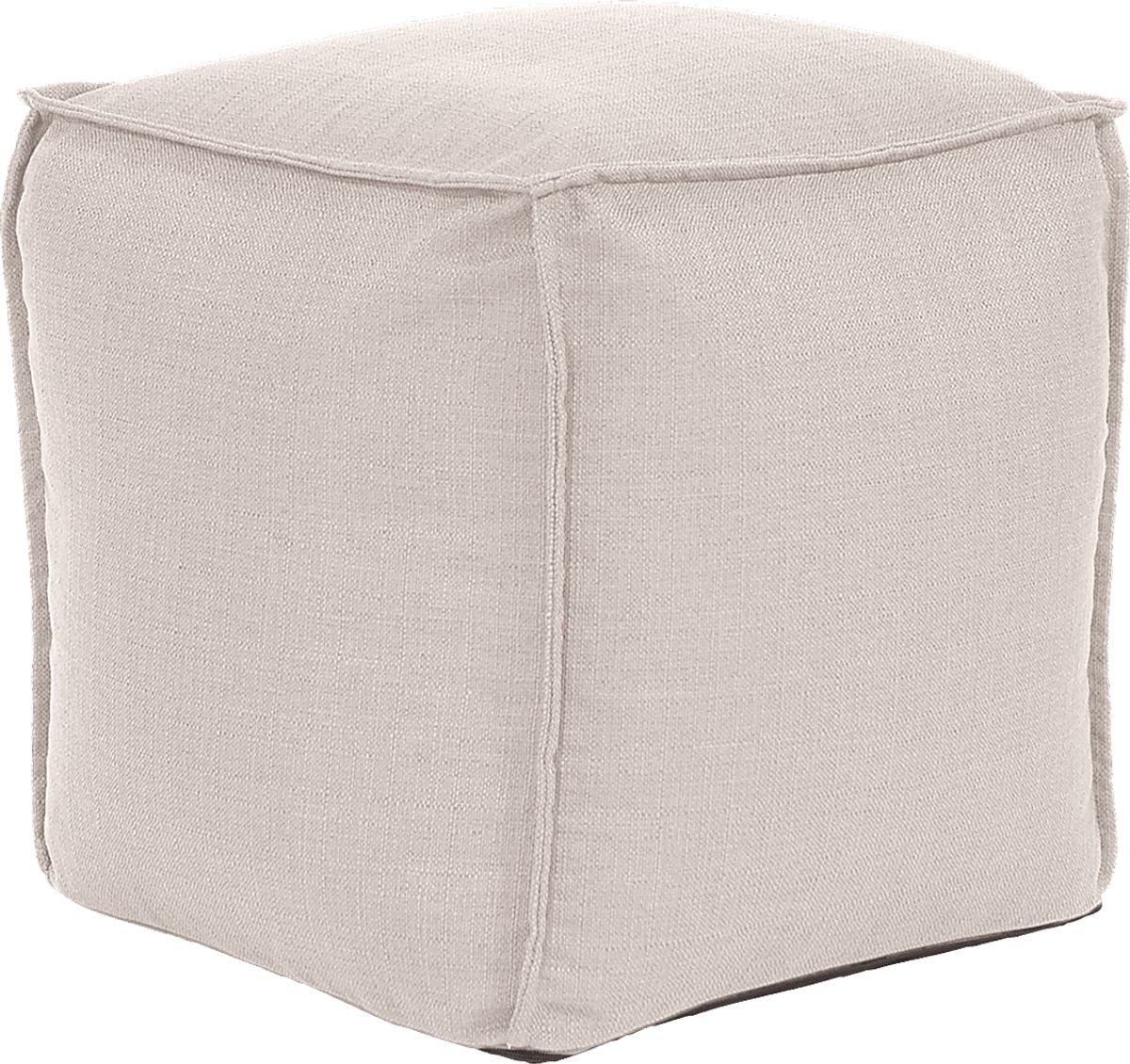 Olney Beige Pouf | Rooms to Go