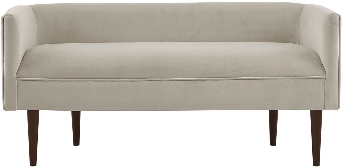 Onderdon Beige Polyester Fabric Bench | Rooms to Go