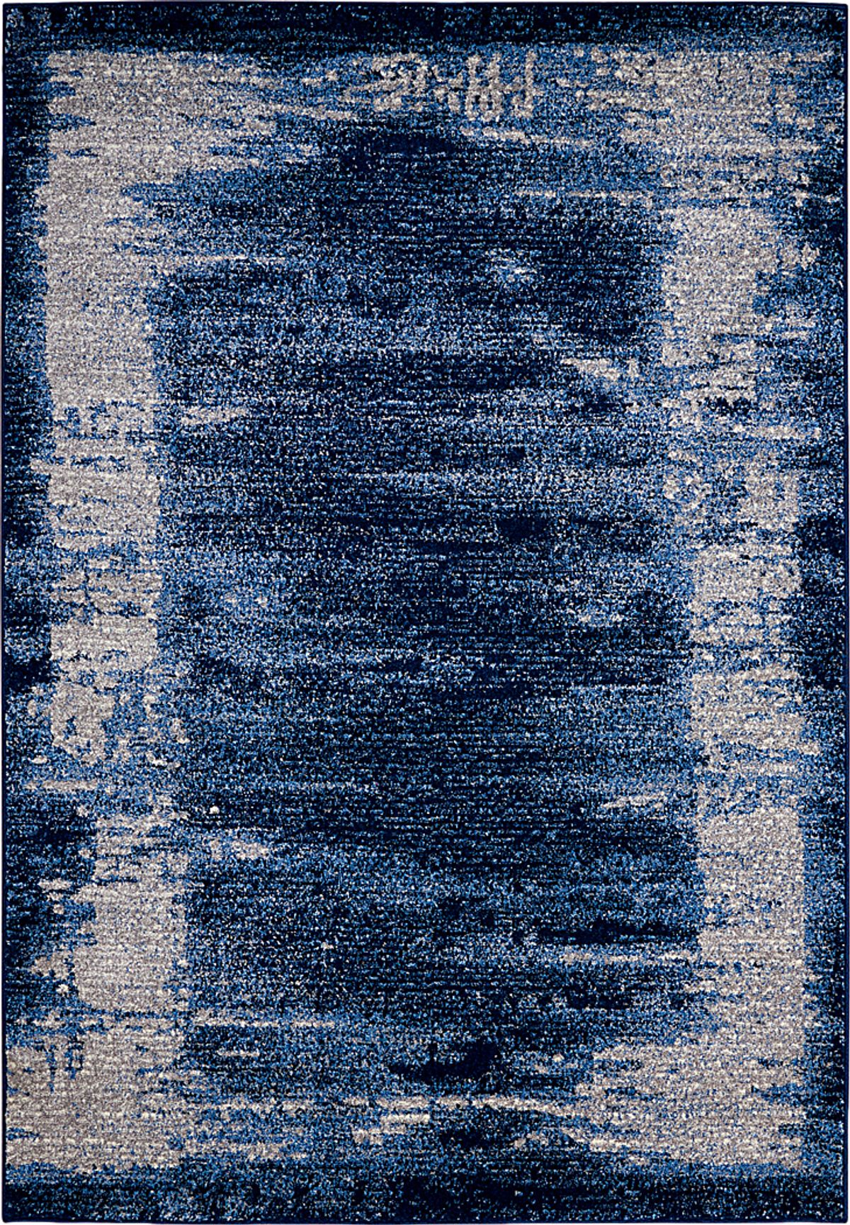 Optical Illusion Blue Rug | Rooms to Go