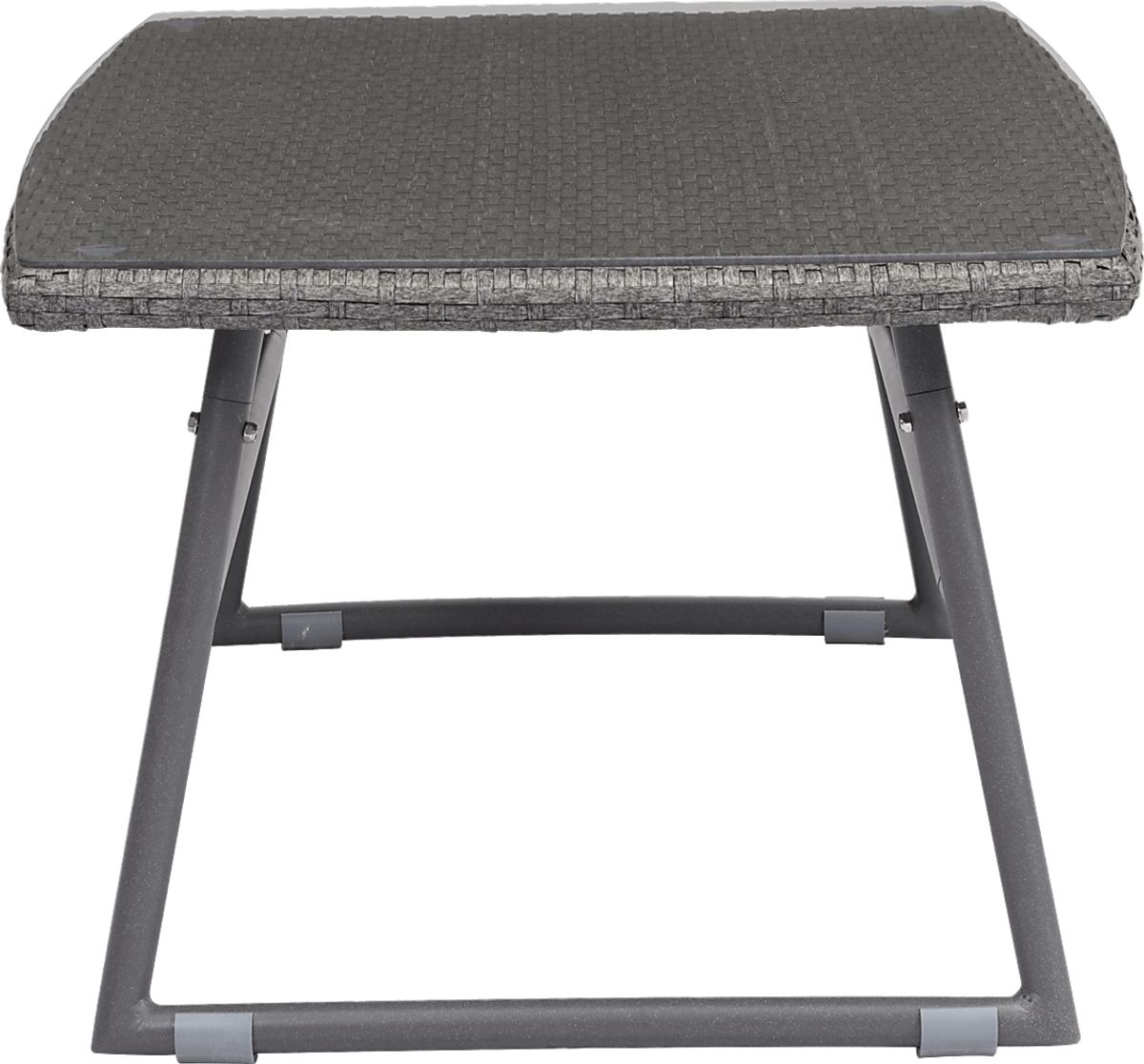 Oreti Beach Gray Aluminum Outdoor Cocktail Table | Rooms to Go