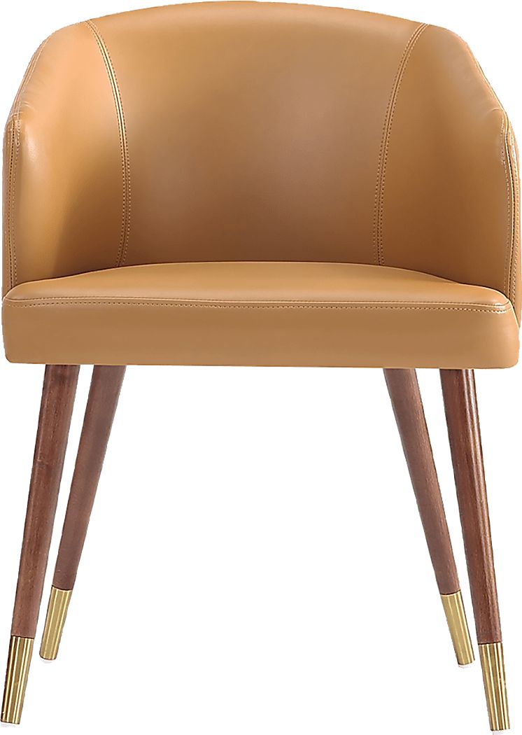 Orrantia Camel Brown Leatherette Arm Chair | Rooms to Go