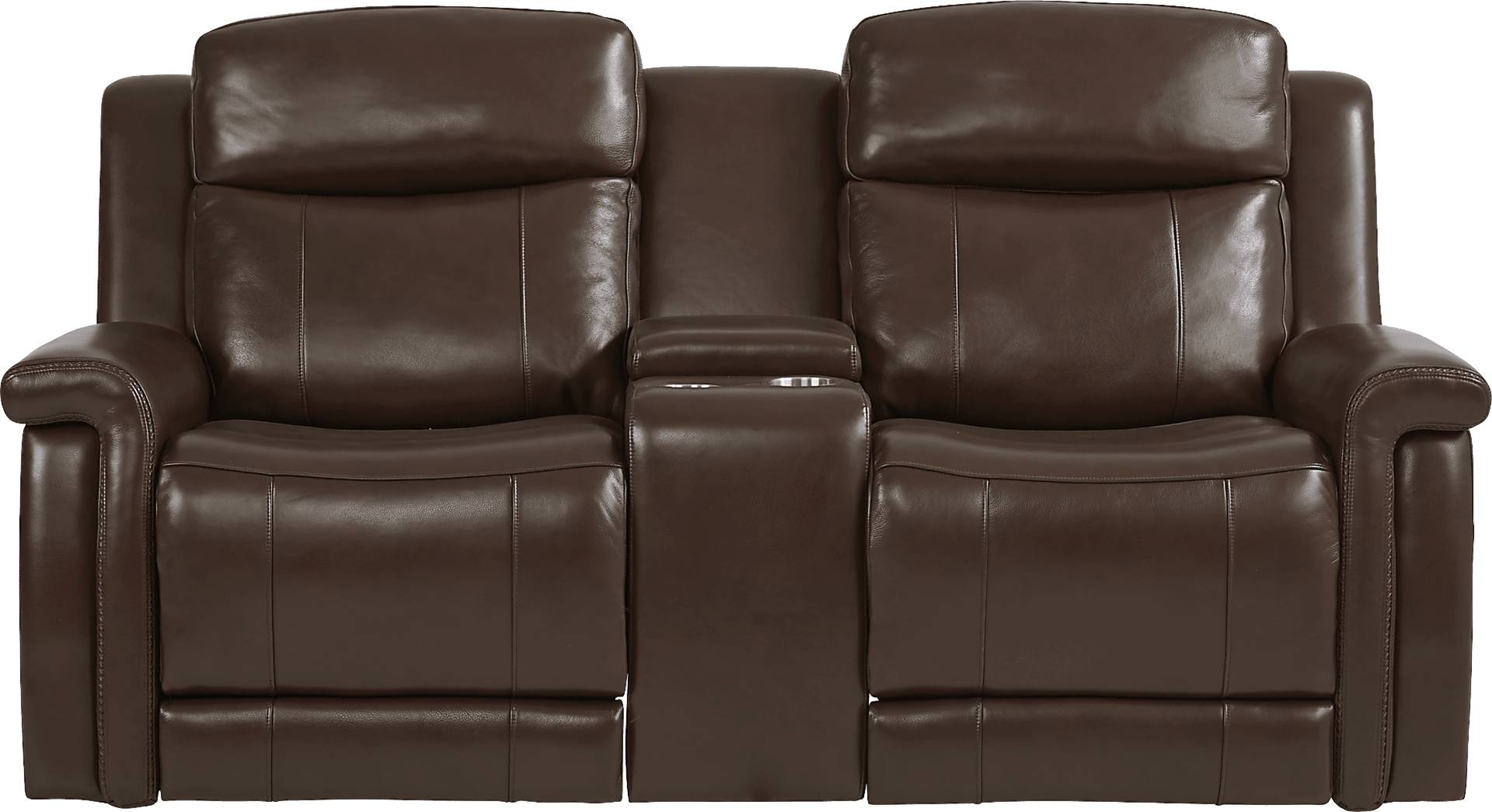Orsini 3 Pc Brown Leather Dual Power Reclining Living Room Set With ...