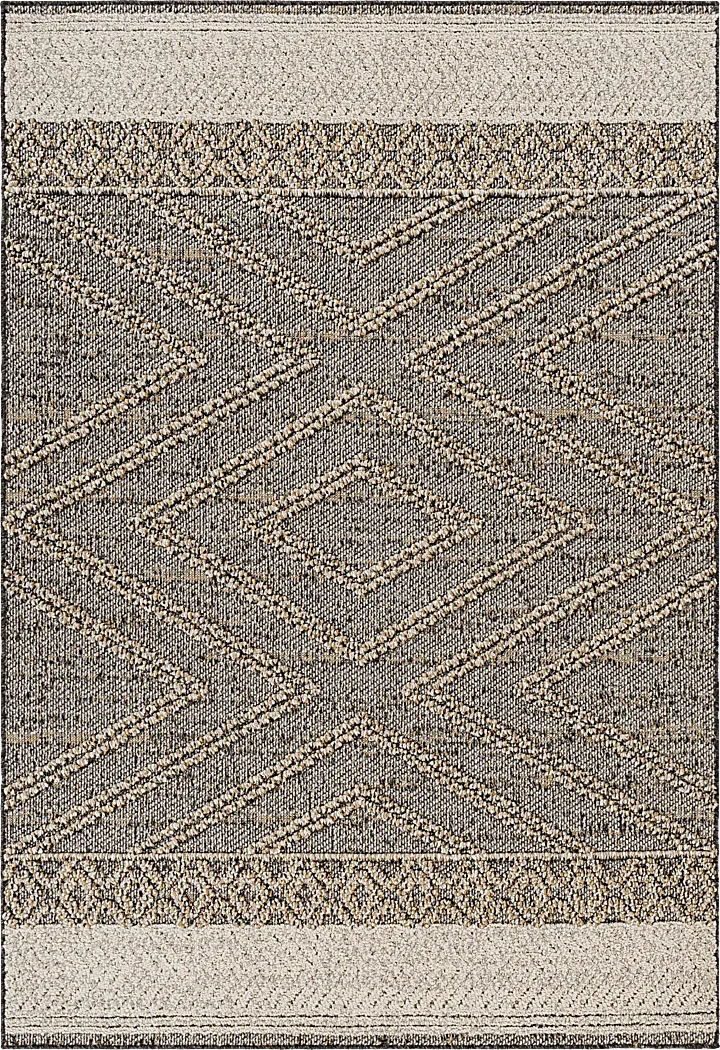 Osiris Taupe Beige Polypropylene Fabric Outdoor Rug | Rooms to Go
