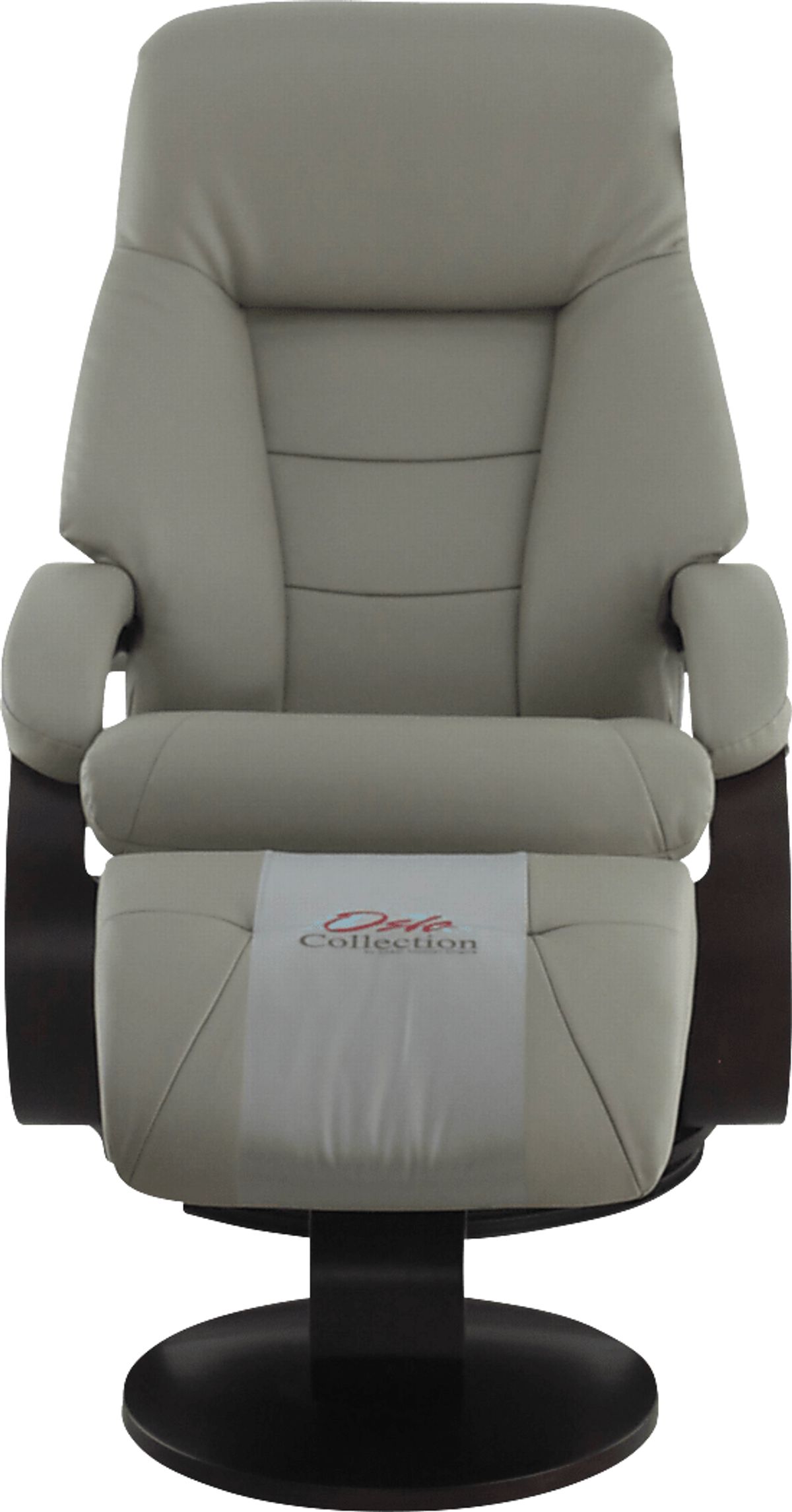 Oslo Gray Polyurethane Fabric Recliner | Rooms to Go