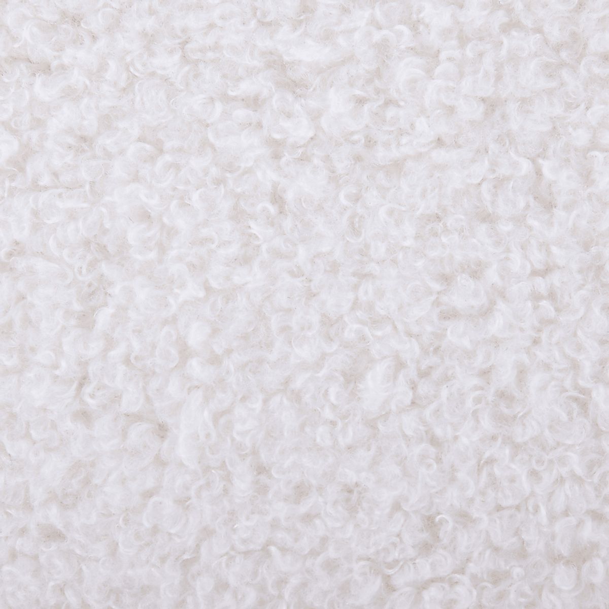 Otranto White Sherpa Ottoman | Rooms to Go