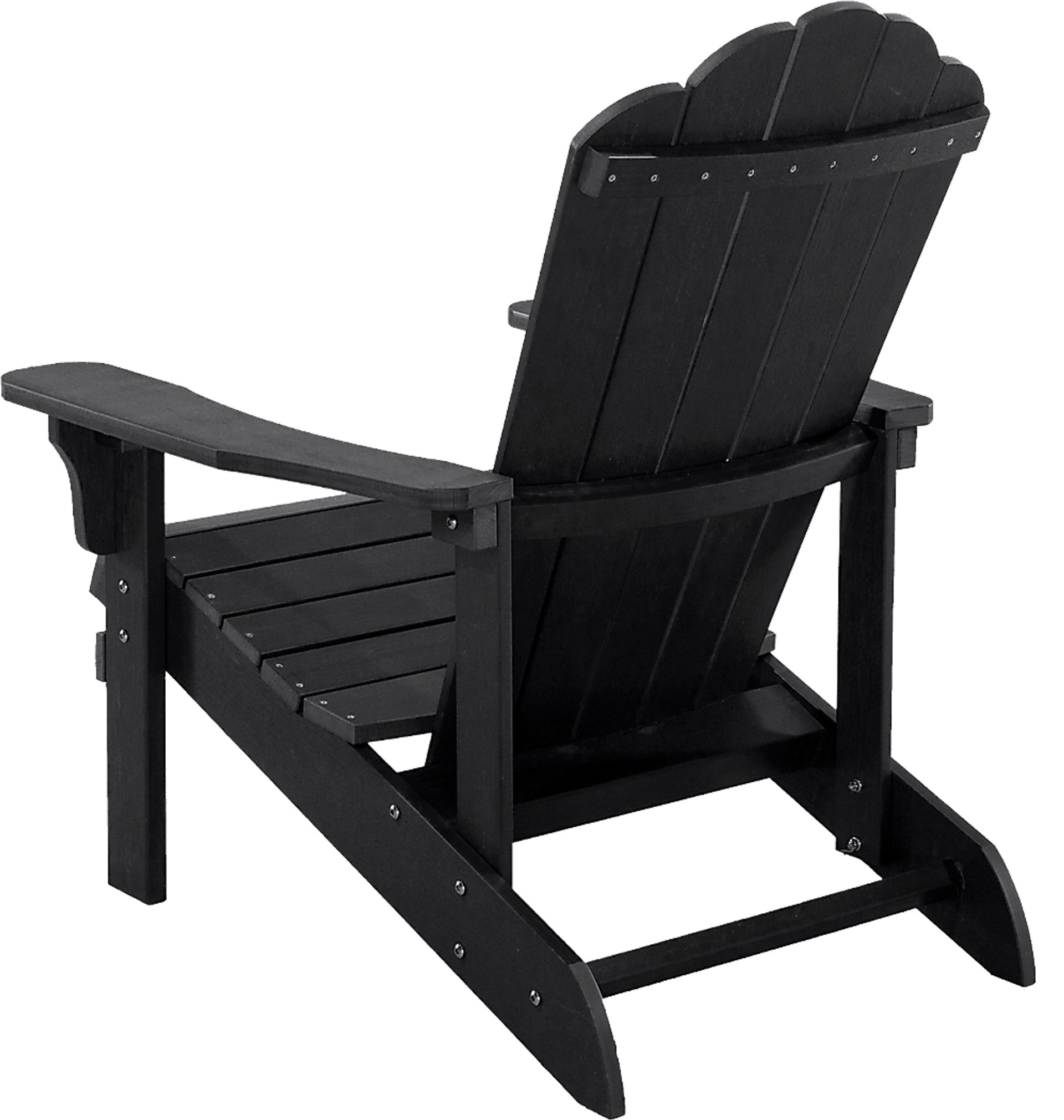 Adenmore Black Black,Colors Synthetic Fabric Outdoor Adirondack Chair ...