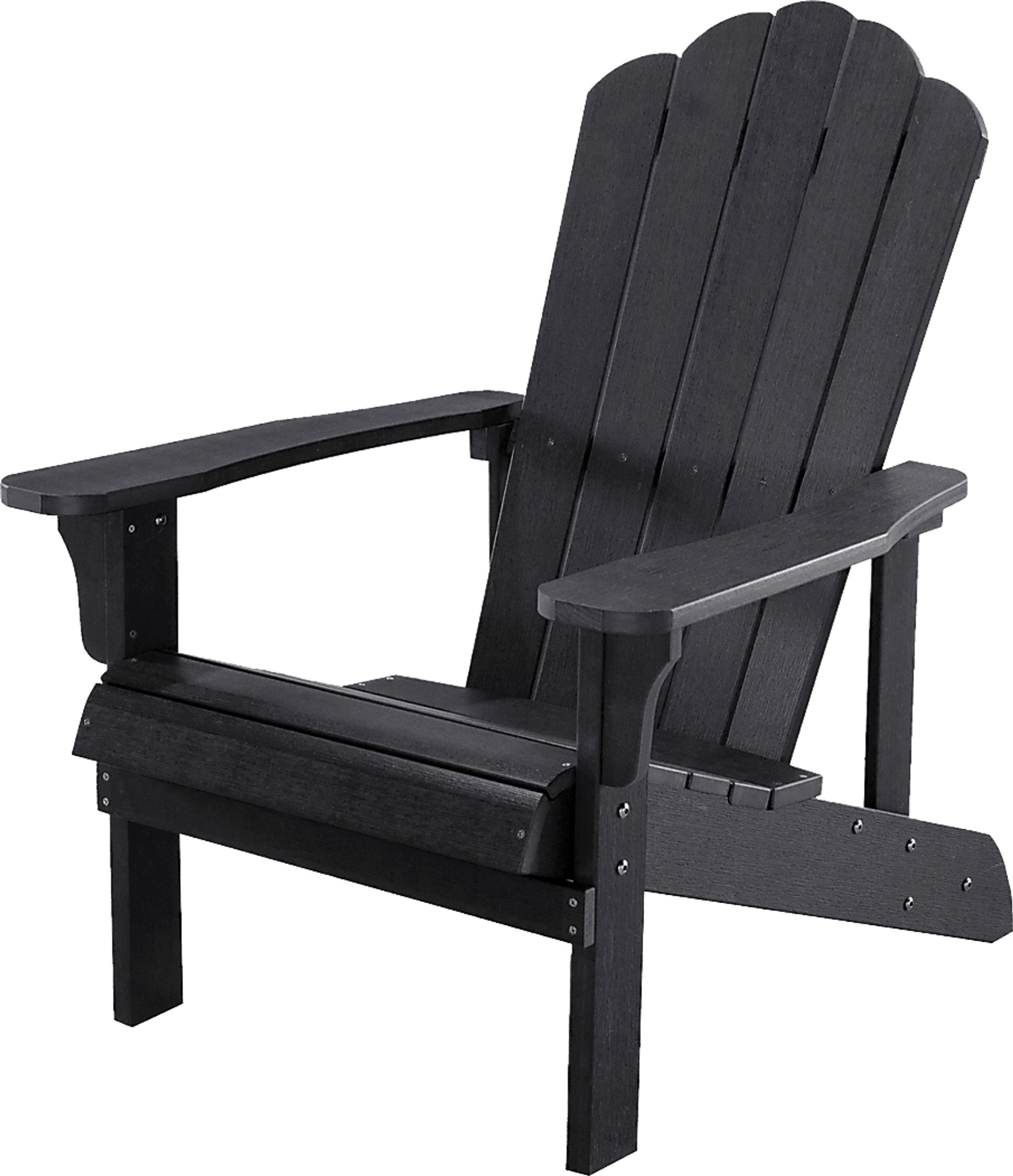 Adenmore Black Black,Colors Synthetic Fabric Outdoor Adirondack Chair ...