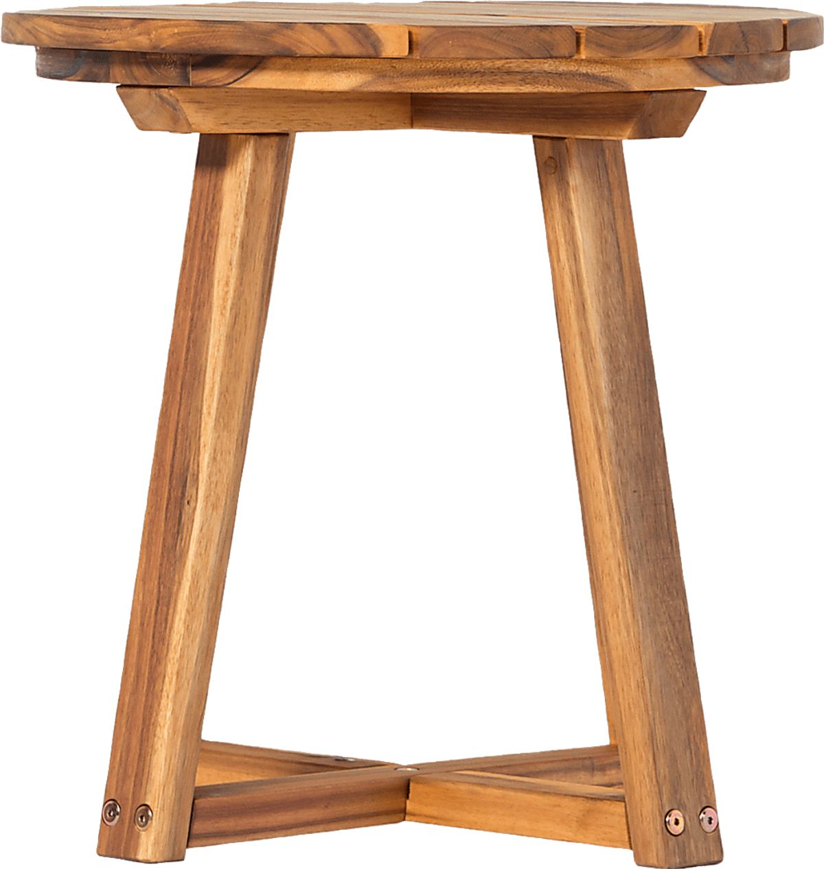 Arborhazy Natural Light Wood Outdoor End Table | Rooms to Go