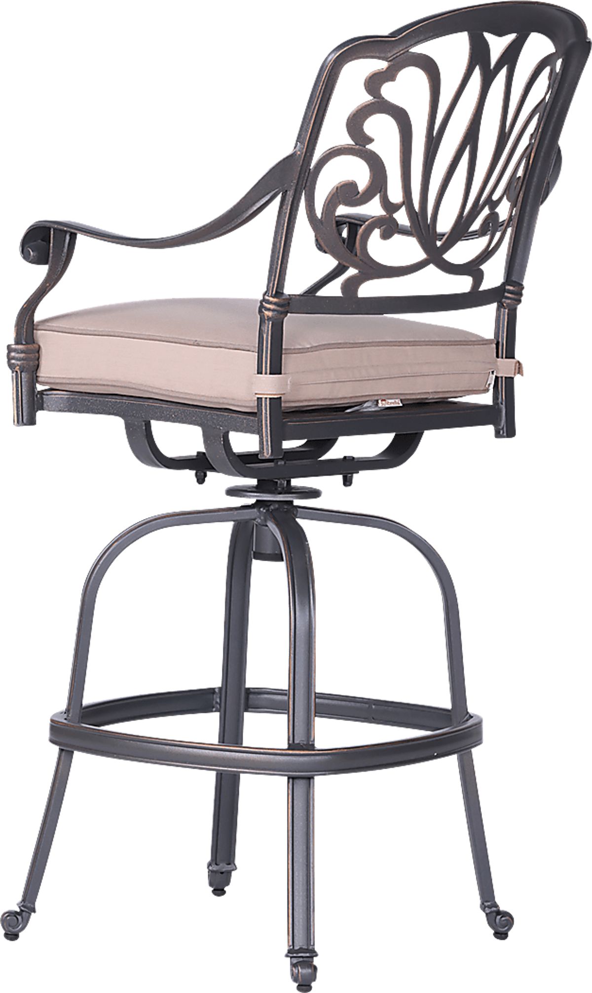 Aurorette III Bronze Metal Beige Aluminum,Polyester Fabric Outdoor ...