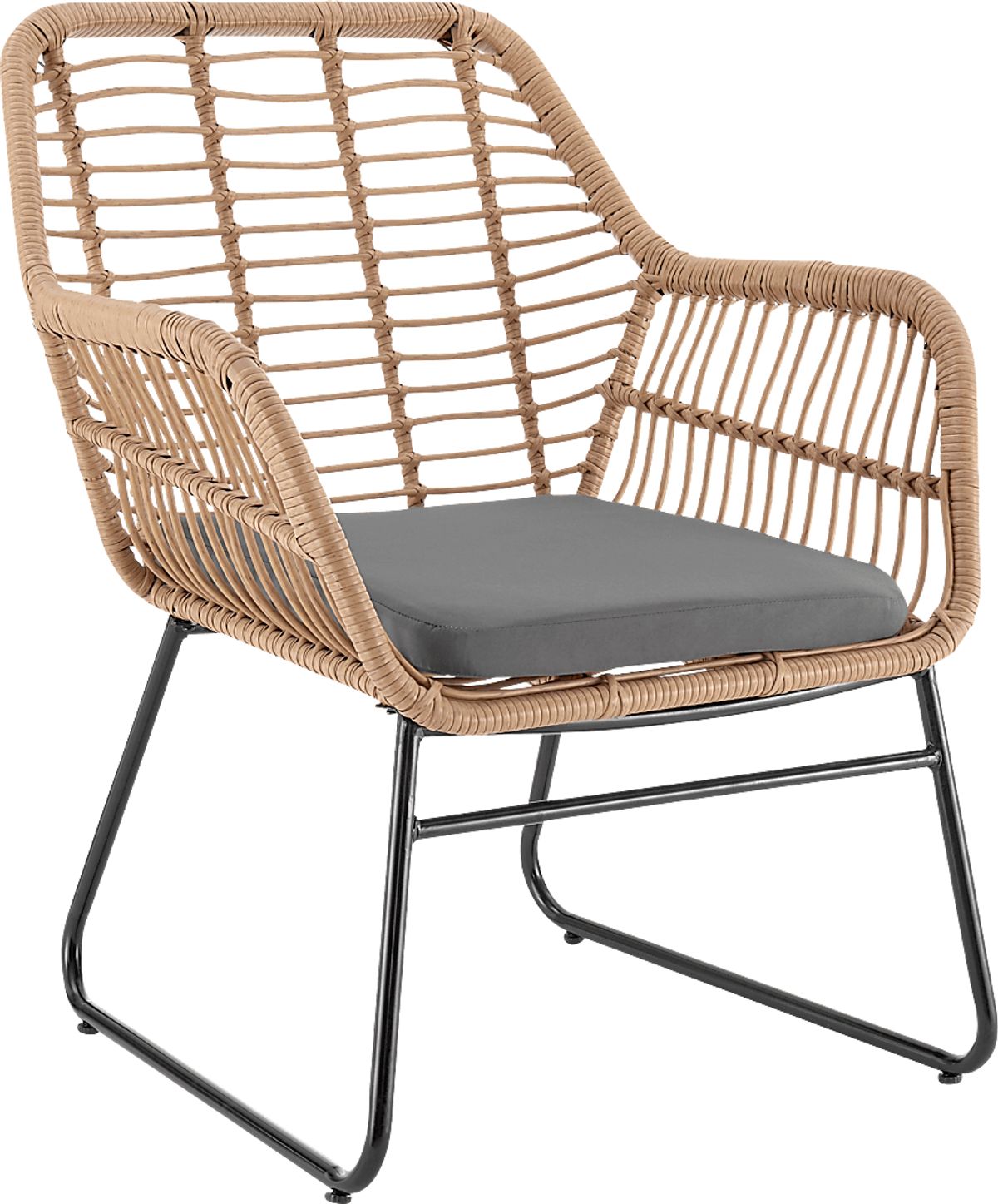 Brahmay Gray Polyester Fabric Outdoor 4 Pc Conversation Set | Rooms to Go