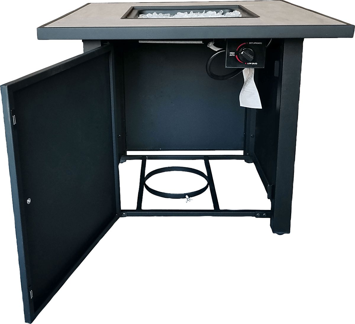 Canney Black Outdoor Fire Pit | Rooms to Go