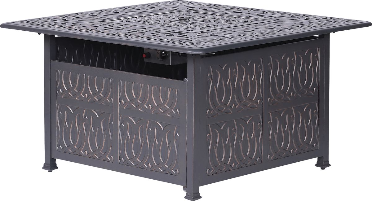 Cheree Gray Aluminum Outdoor Fire Pit | Rooms to Go