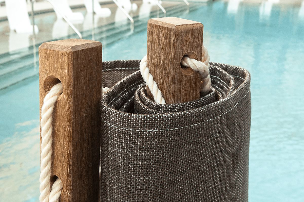 Dansui Brown Synthetic,Wood Fabric Outdoor Hammock | Rooms to Go