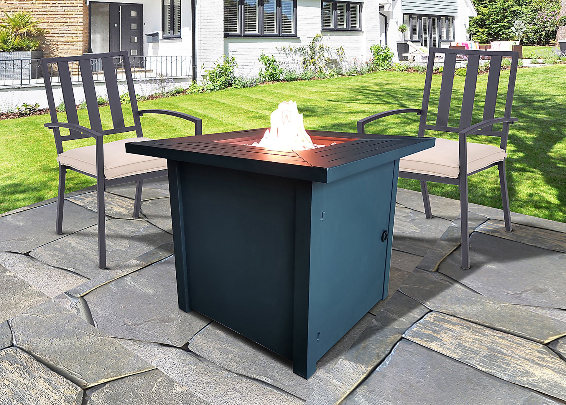 Dighton Black Outdoor Fire Pit | Rooms to Go