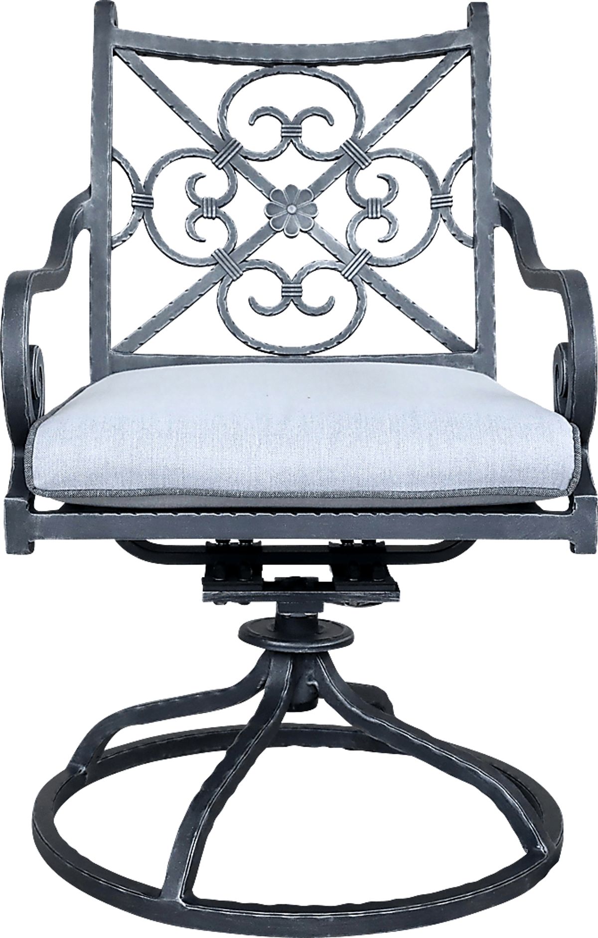 Elisaria Light Blue Aluminum,Polyester Fabric Outdoor Rocking Chair ...