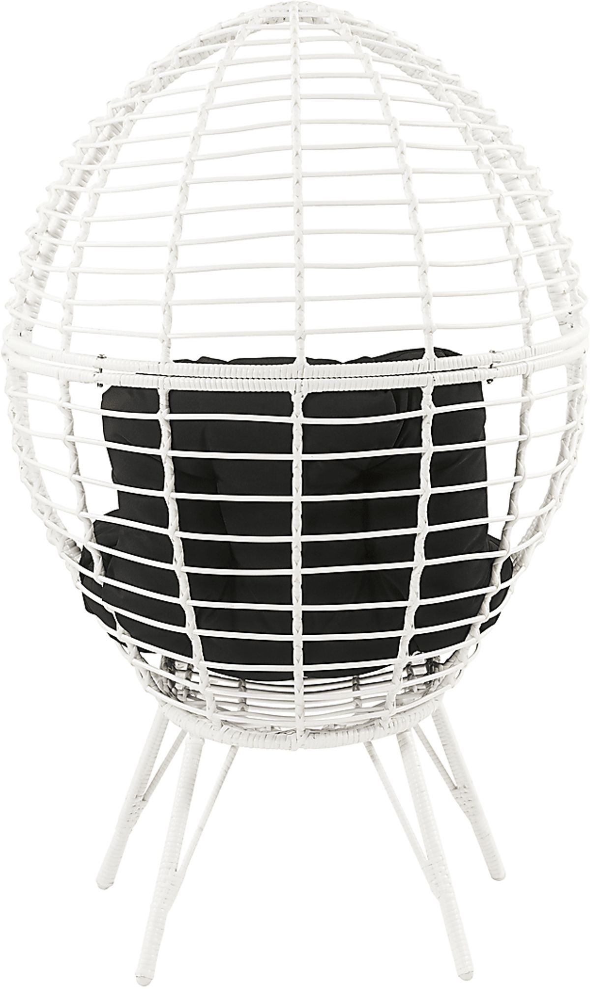 Evanel White Colors,White Polyester Fabric Outdoor Egg Chair | Rooms to Go