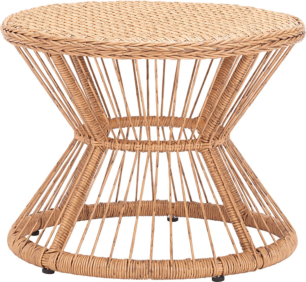 Hershe Brown Polyester Fabric Outdoor Side Table | Rooms to Go