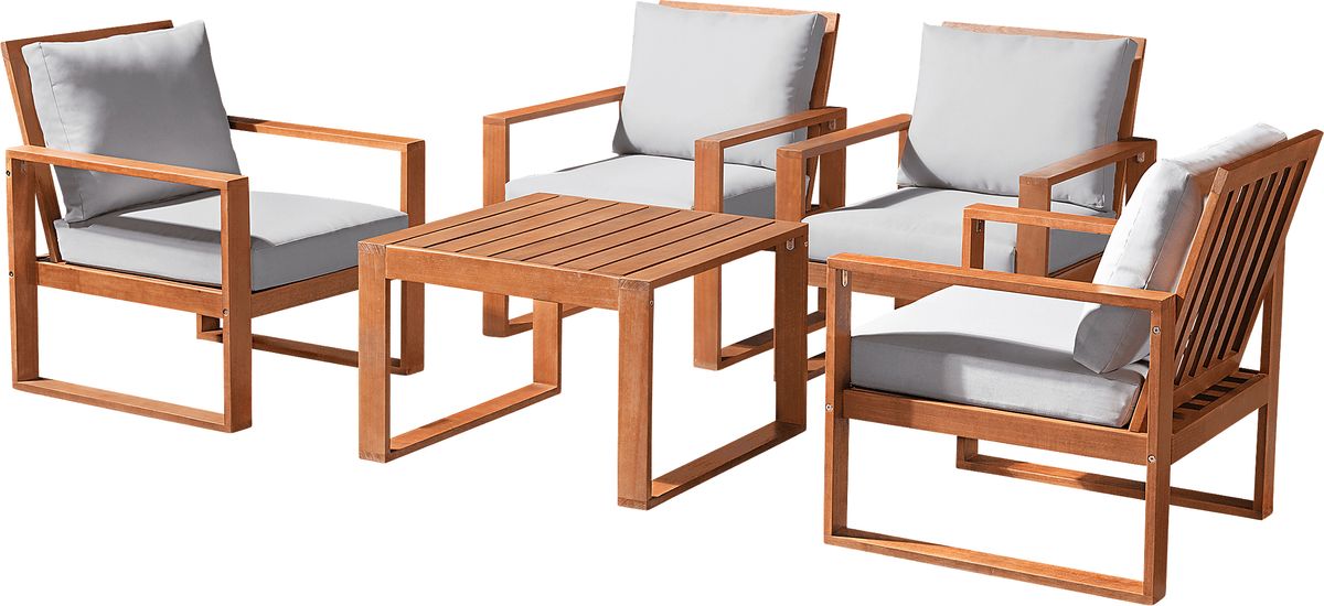 Hostettler Brown Polyester Fabric Outdoor Accent Chair | Rooms to Go