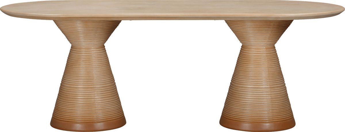 Hudspeth Terracotta Orange Outdoor Dining Table | Rooms to Go